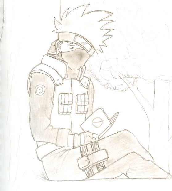 Kakashi in a tree by Tsaka by Kakashi-Sharingan on DeviantArt