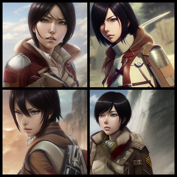 Ai Generated Art Attack On Titan Mikasa By Karl2db On Deviantart