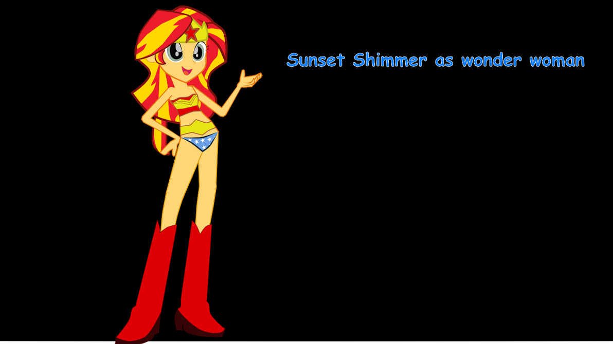 Sunset Shimmer As Wonder Woman By Onikun64 On Deviantart
