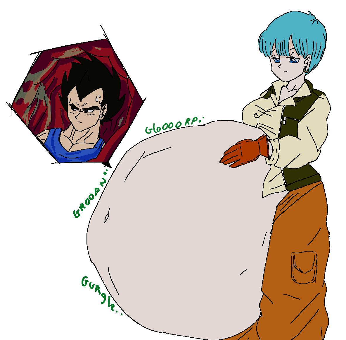 Bulma Eats Vegeta Vore By Idkijustwannado On Deviantart