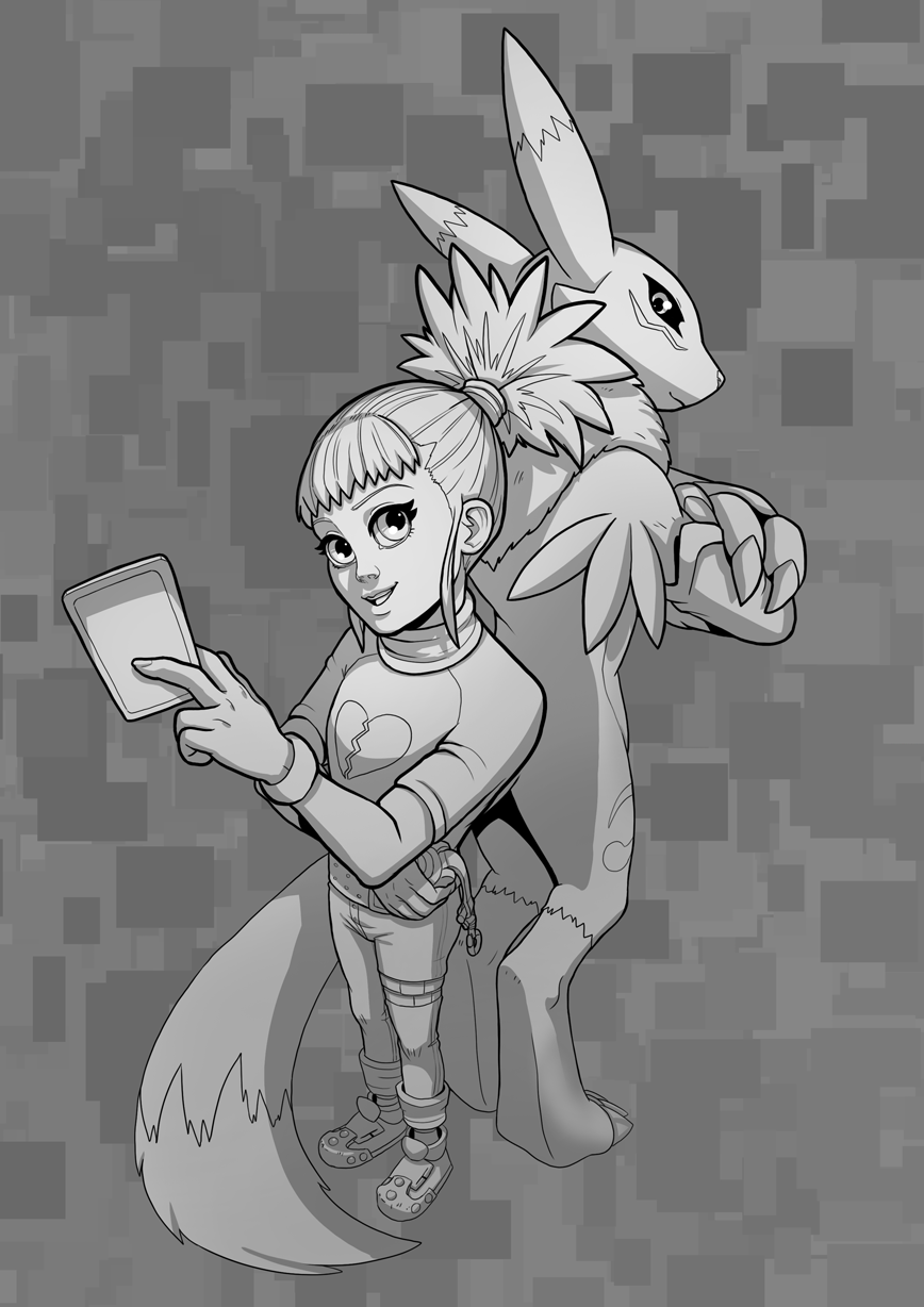 Rika And Renamon By Shases On Deviantart