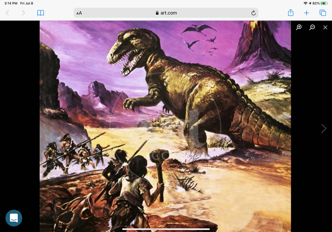 Cavemen Encounter T Rex By Nastysaurus On Deviantart