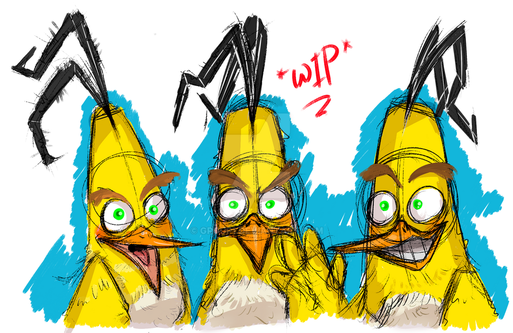 Chuck Angry Birds Work In Progress By Group1 On Deviantart