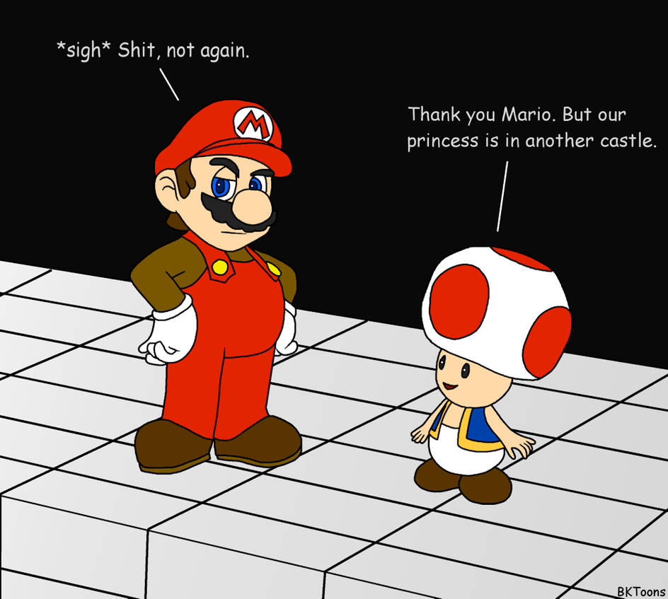 Thank You Mario By Bktoons On Deviantart