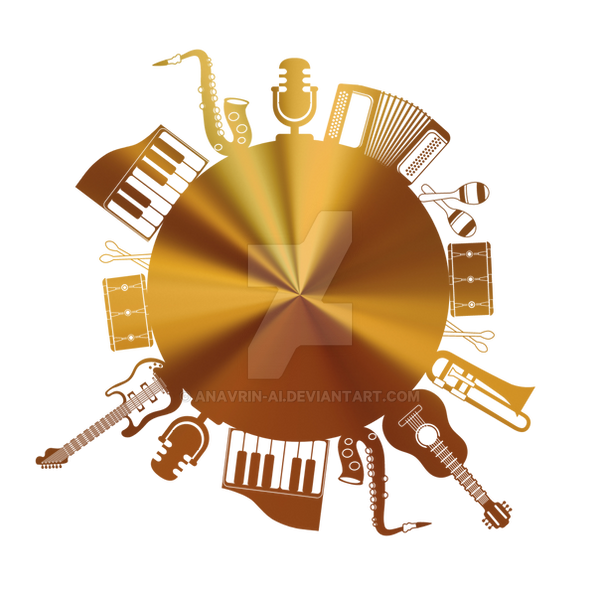 Golden Music Instruments By Anavrin Ai On Deviantart