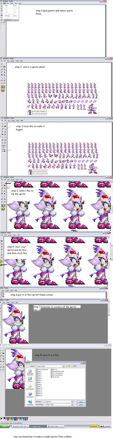 sprite tutorial by TammyTheHedgehog on DeviantArt