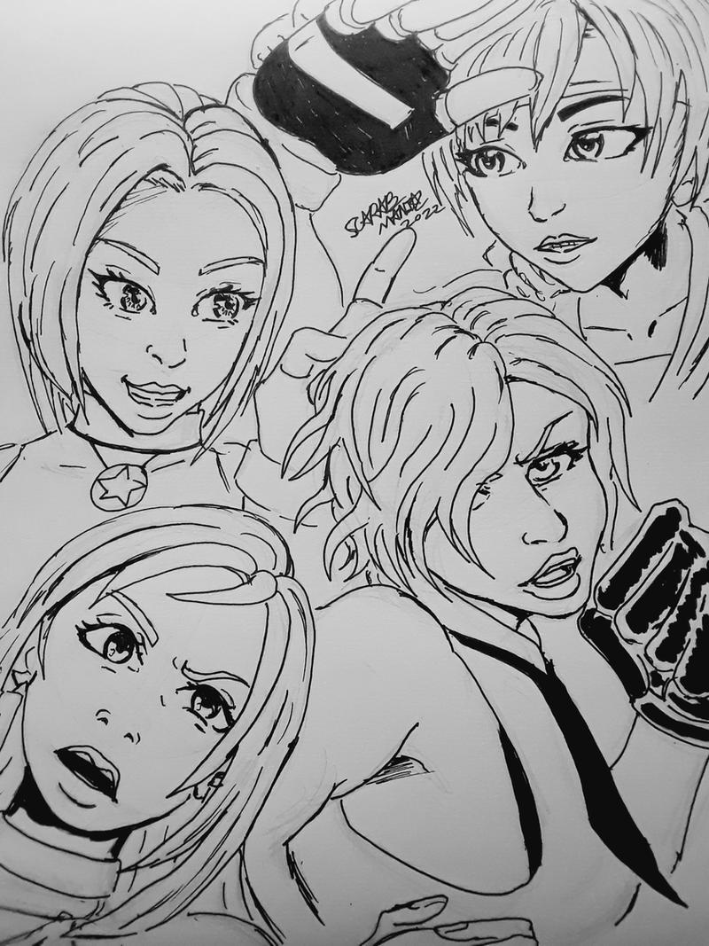 Piece 11 Kof Girls Pt1 By Platinumscarab On Deviantart
