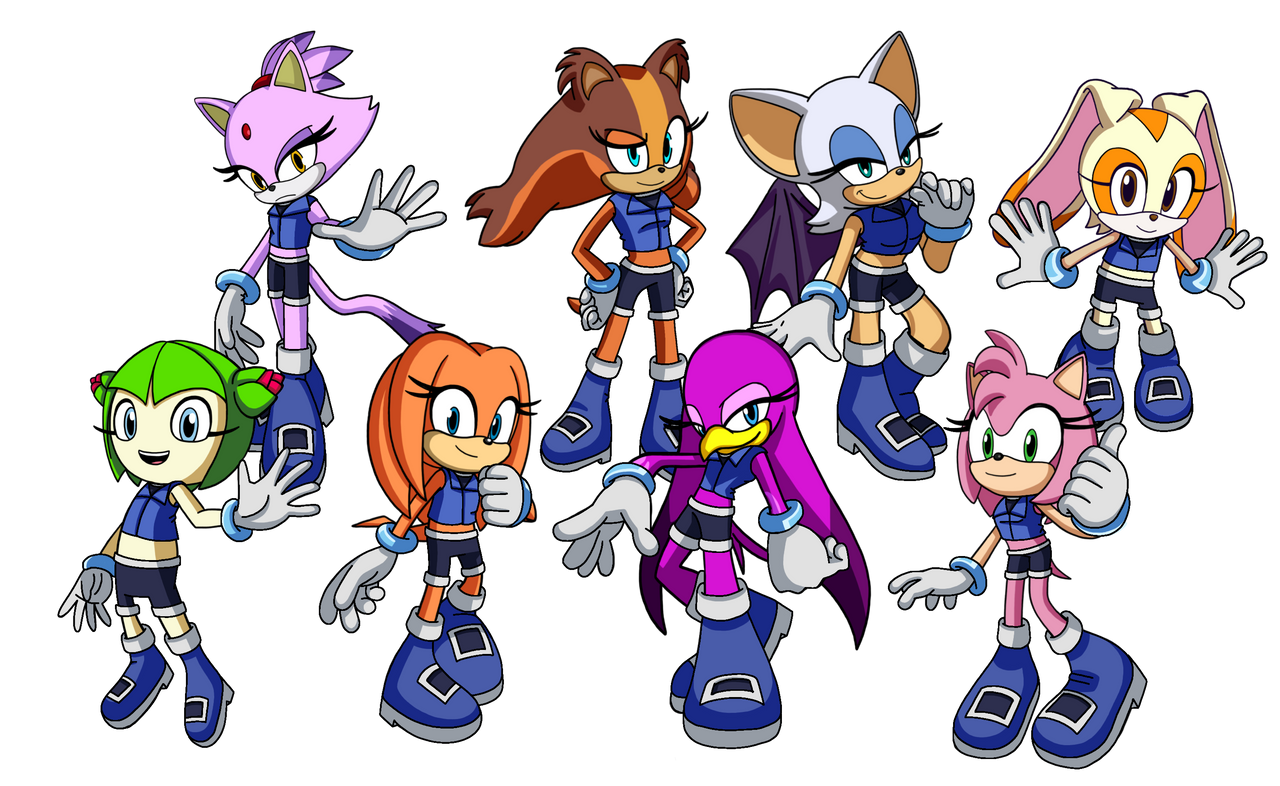 Sonic Girls Collection As Sally Acorn Style By Purpleorchid 8863 On Deviantart