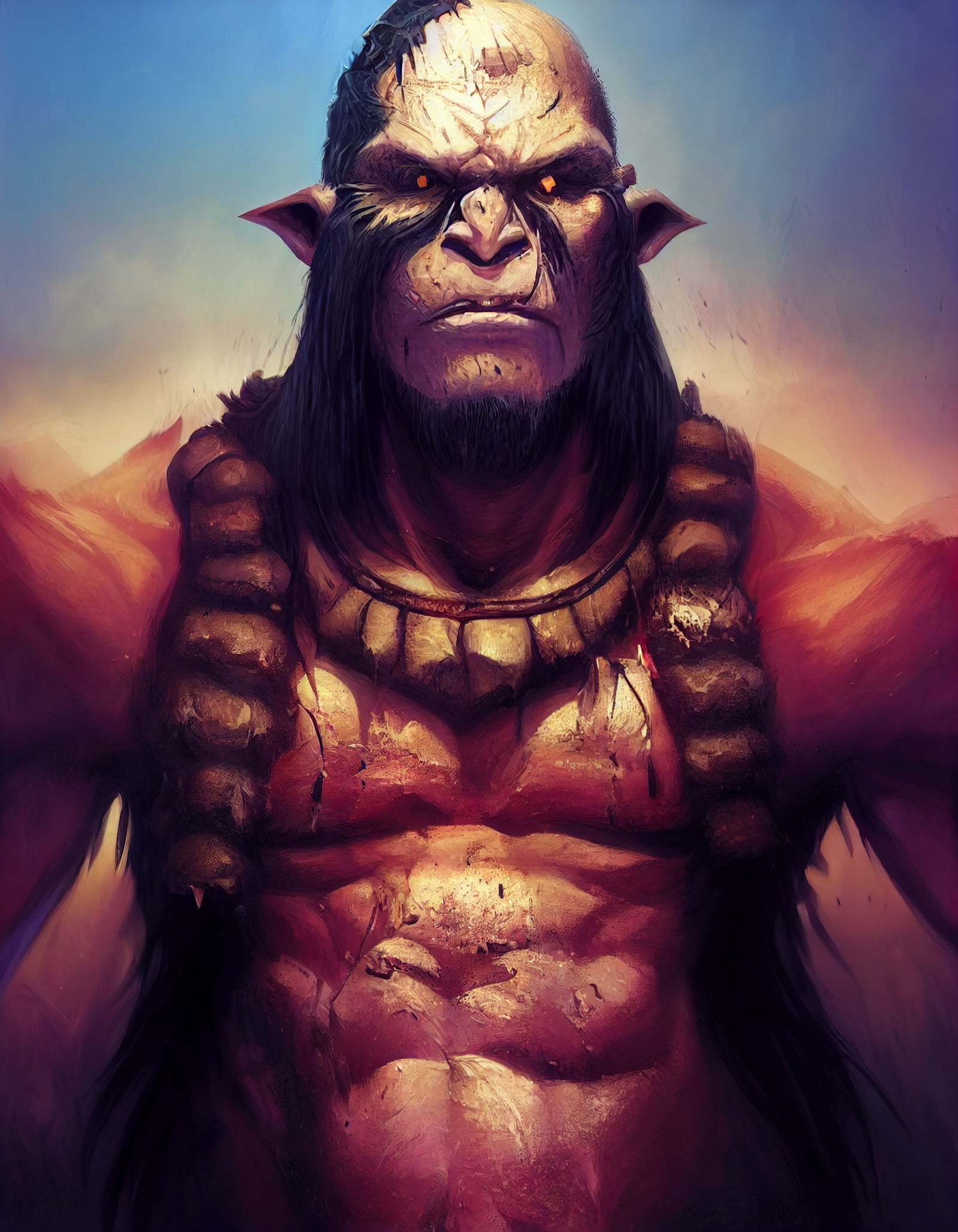 Orc Barbarian By Zumstein On Deviantart
