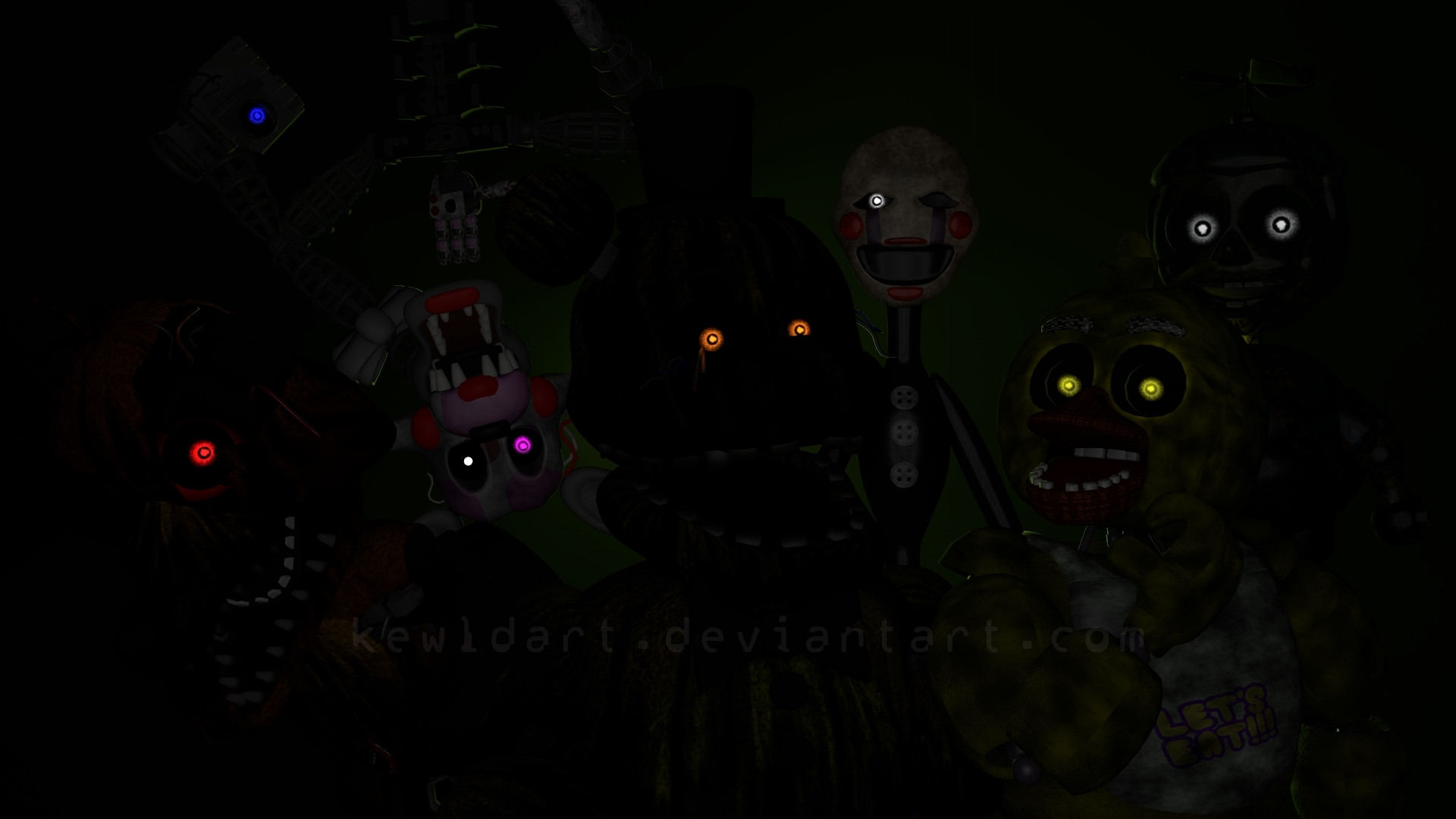 Sfm Fnaf Phantoms By Kewldart On Deviantart