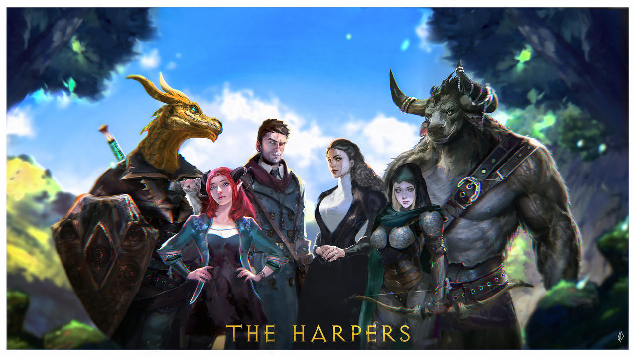 Commission 43, The Harpers - DnD Team by raeldelier on DeviantArt Commission 43, The Harpers - DnD Team by raeldelier on DeviantArt