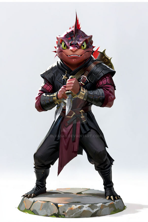 Lizard Assassin With Daggers By Elvasat On Deviantart