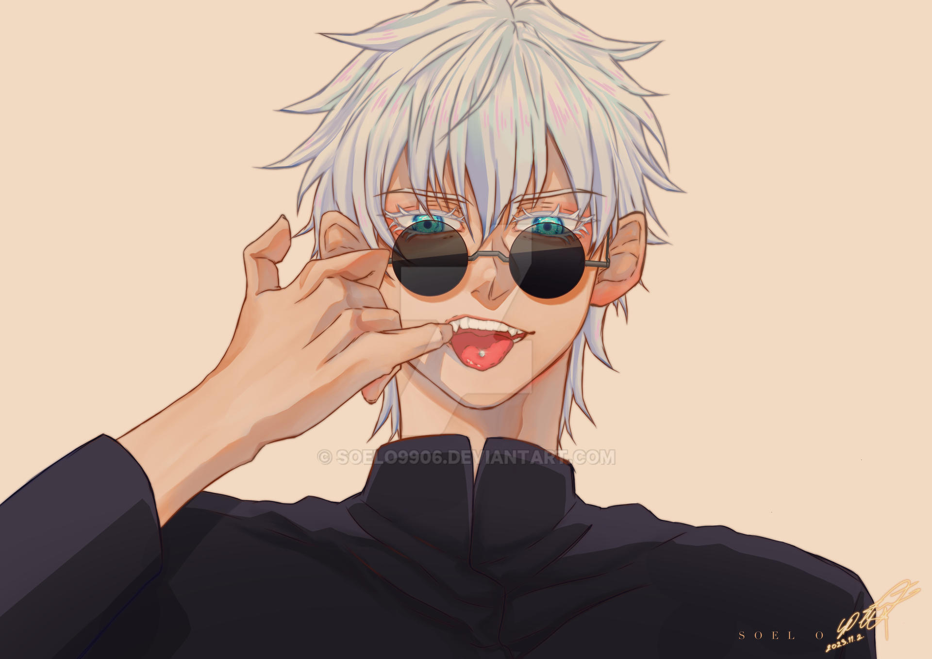 Gojo X Tongue Piercing By Soelo9906 On Deviantart
