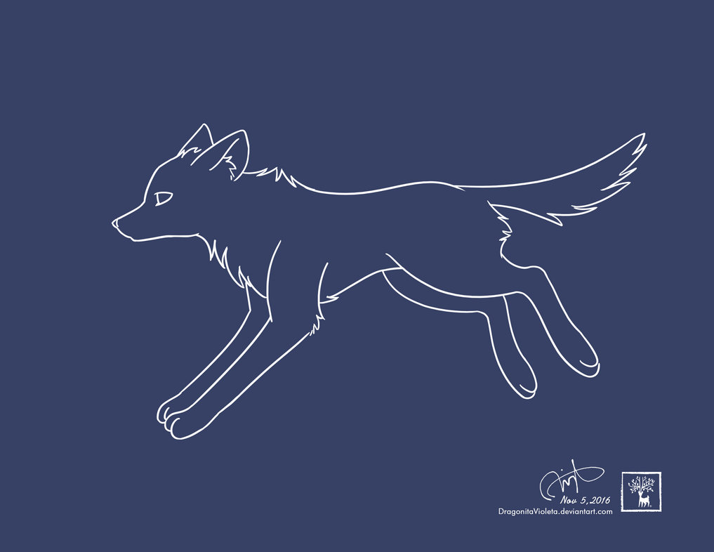 Wolf Run Cycle Animation By Dragonitavioleta On Deviantart