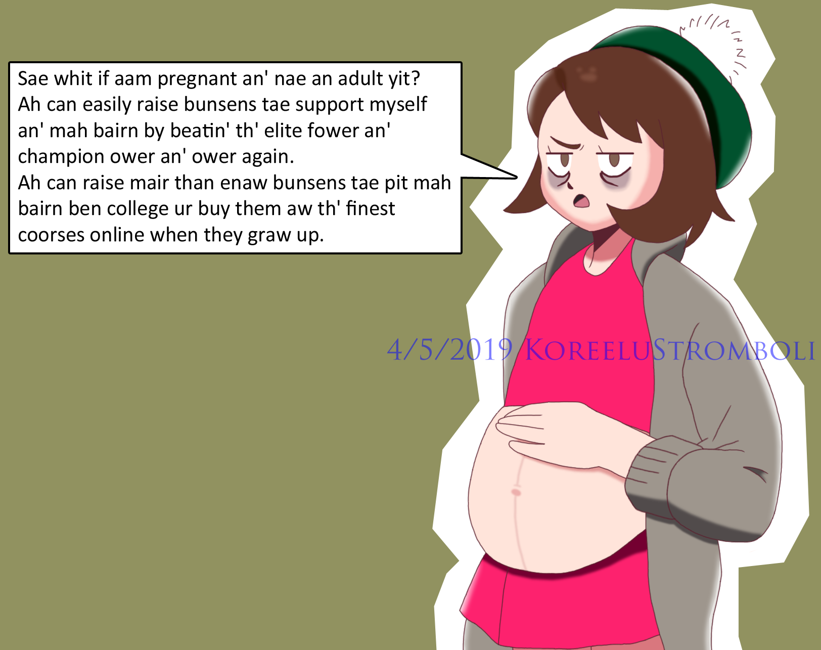 Pregnant Scottish Pokemon Trainer By Koreelustromboli On Deviantart