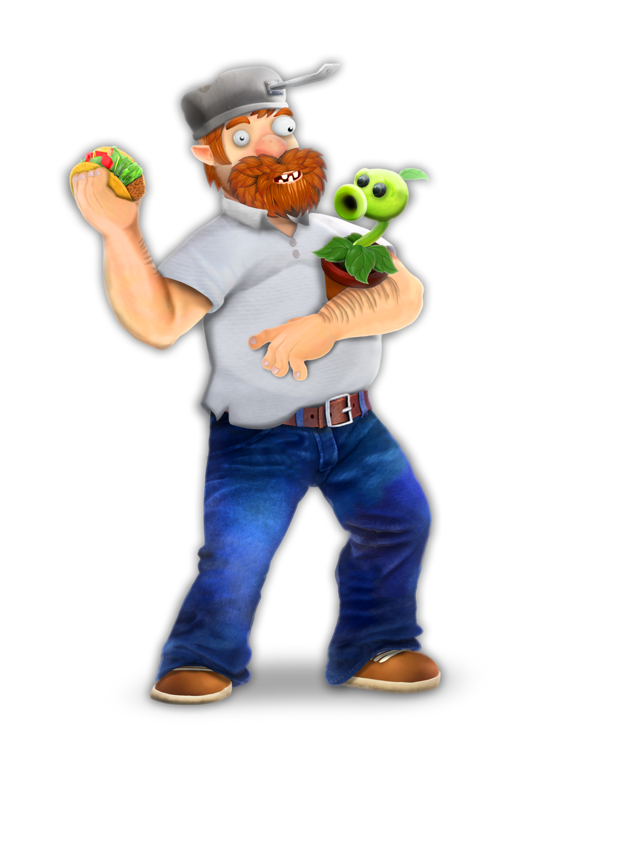 Crazy Dave Smash Render By Nyru180 On Deviantart