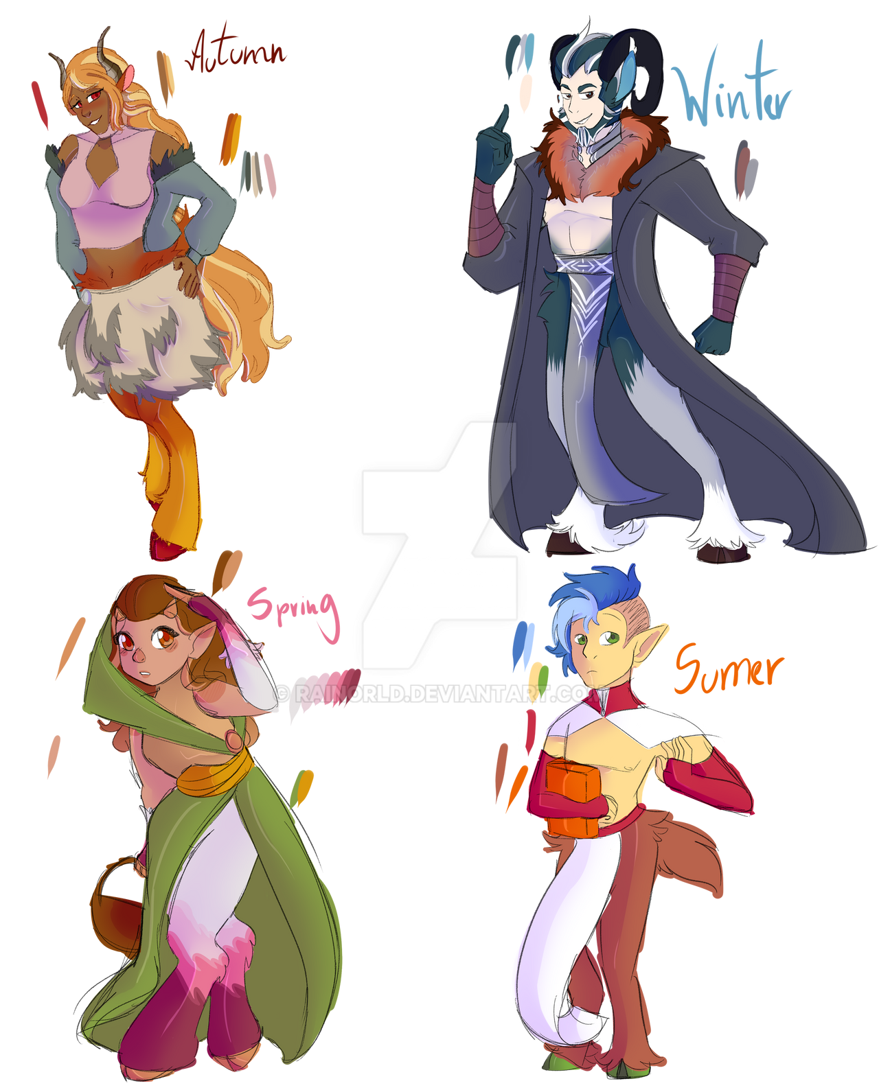 Characters Adopt Satyrs Closed By Rainorld On Deviantart