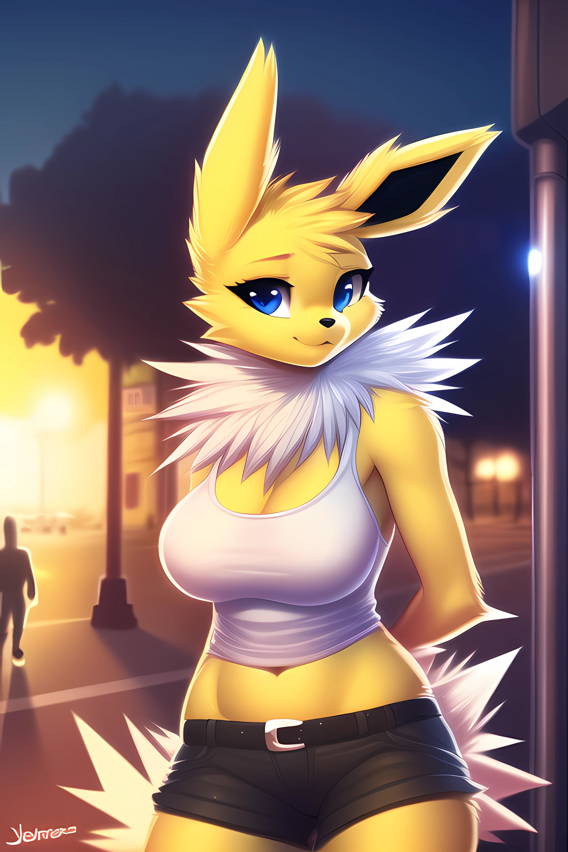 Jolteon City Sfw Ai By Gobabsnow On Deviantart