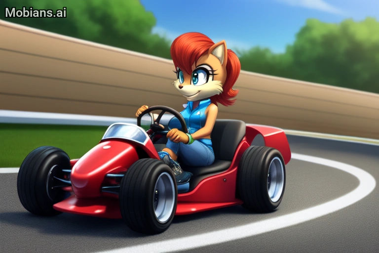Sonic Kart Sally Acorn By The Elven Gamer On Deviantart