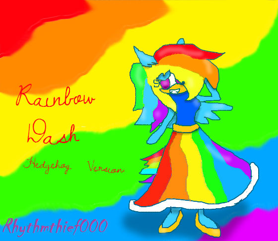Rainbow Dash Hedgehog Version By R0se5 On Deviantart