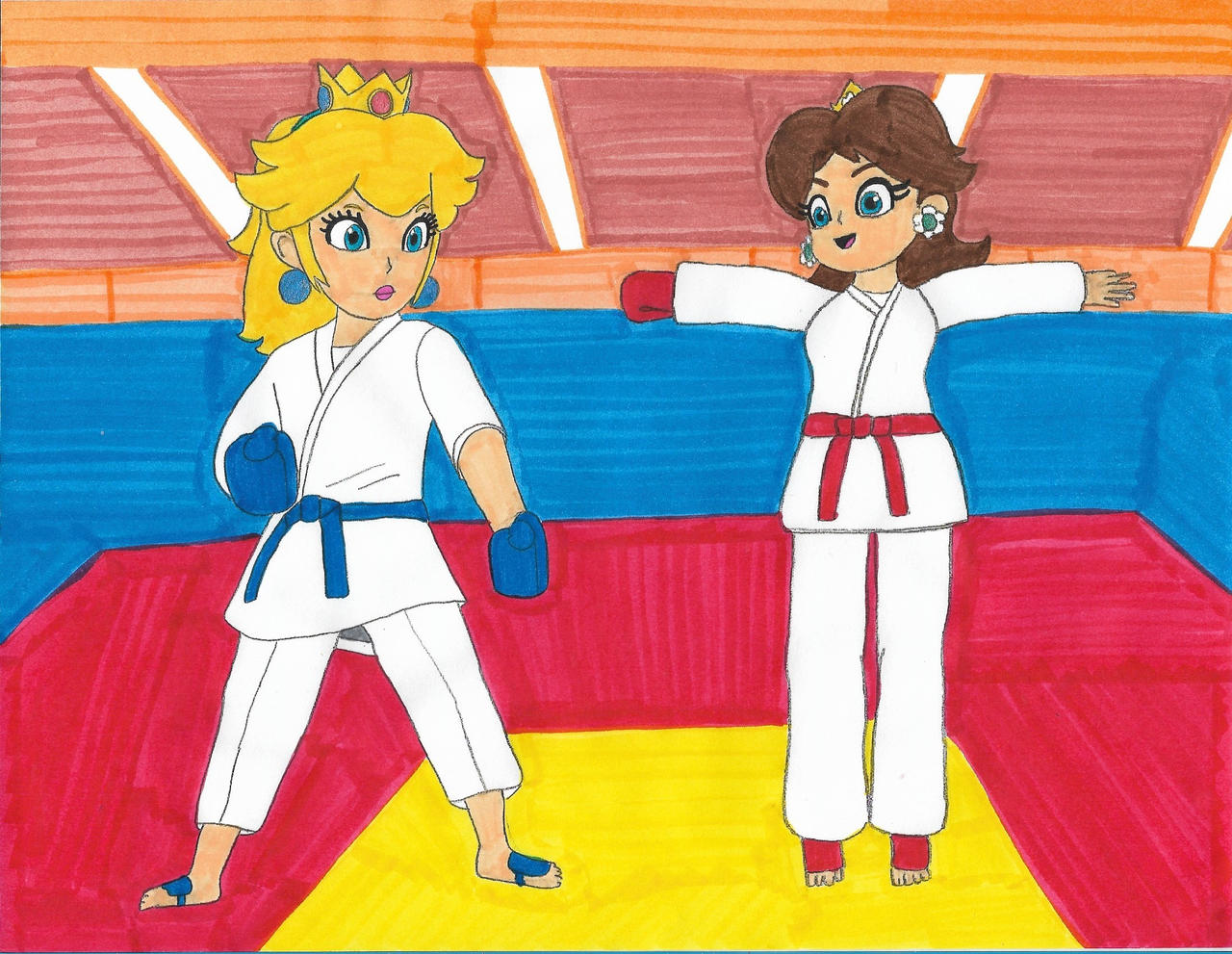 Peach Daisy Karate By Buena17valle On Deviantart
