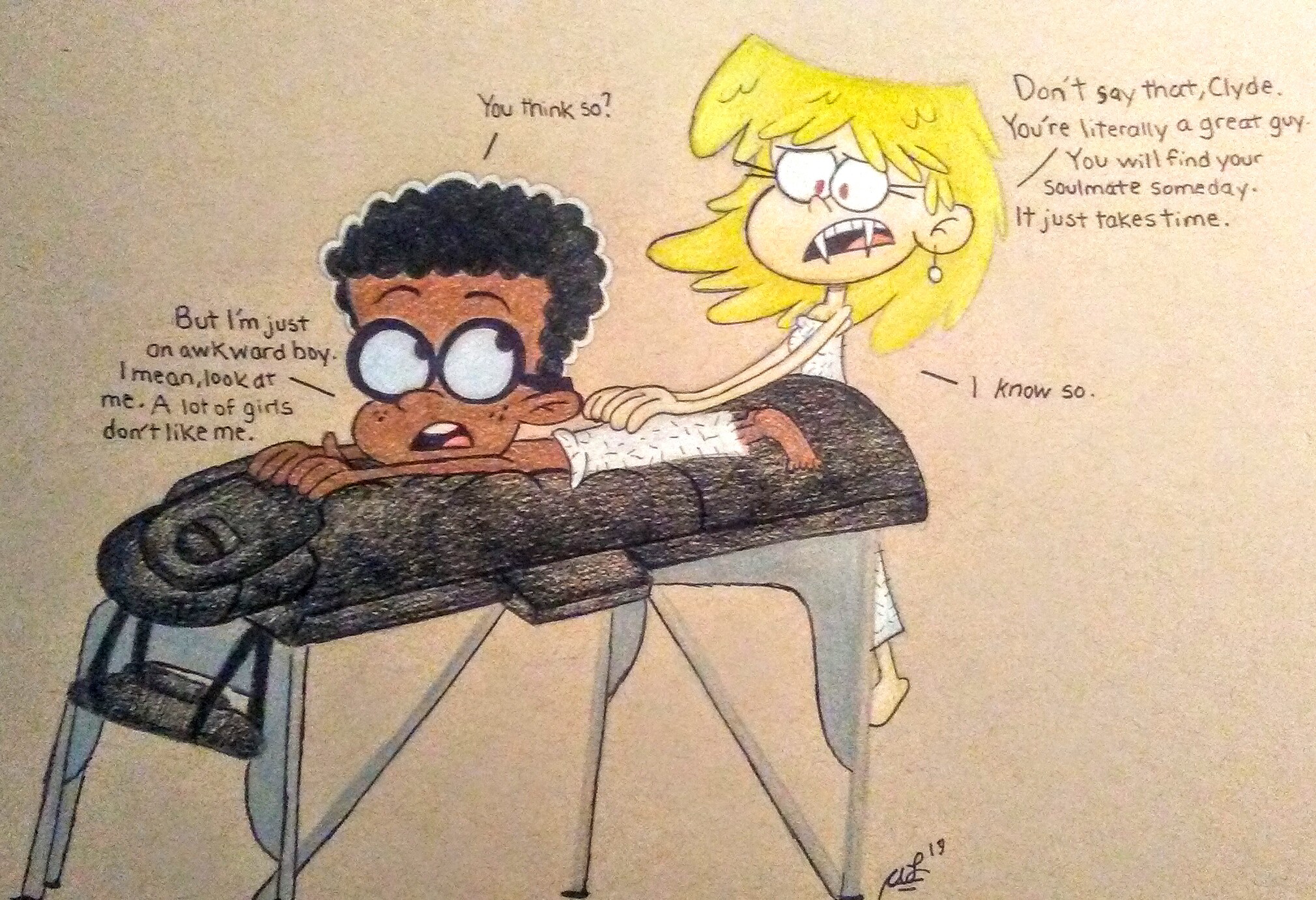 (COMM.) TLH: Lori and Clyde by cartoonist99 on DeviantArt (COMM.) TLH: Lori and Clyde by cartoonist99 on DeviantArt