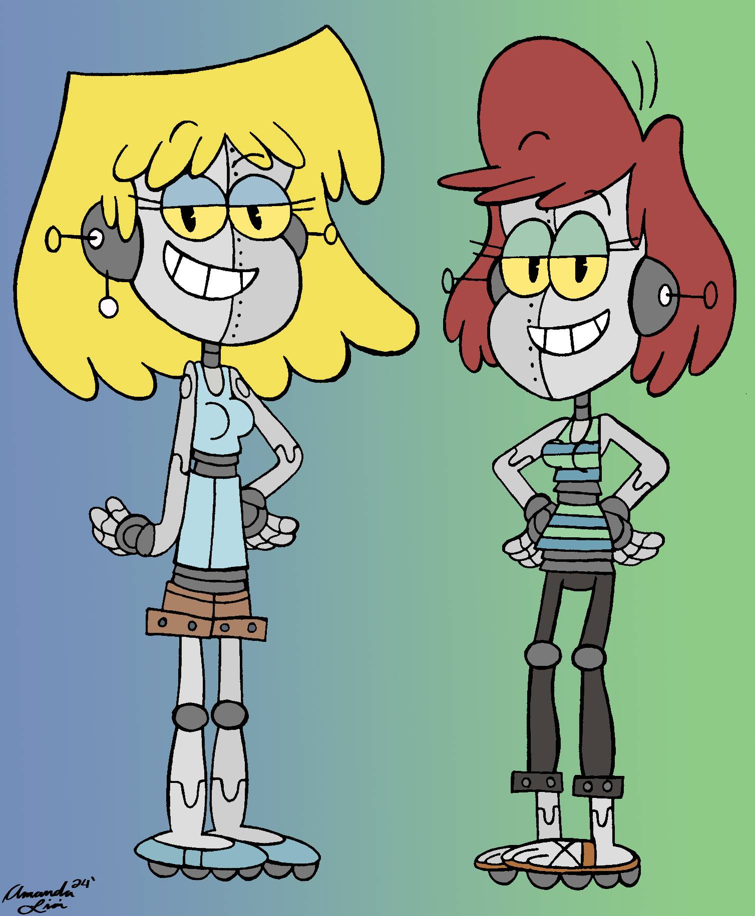 (COMM.) TLH: Robot Lori and Becky by cartoonist99 on DeviantArt (COMM.) TLH: Robot Lori and Becky by cartoonist99 on DeviantArt