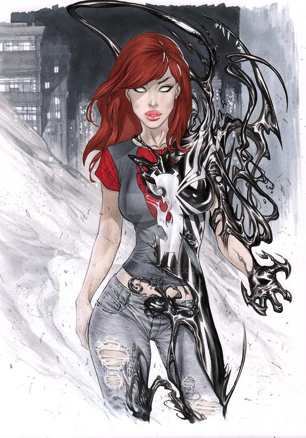 Maryjane Watson Venomized In Copic Marker By Ebas On Deviantart