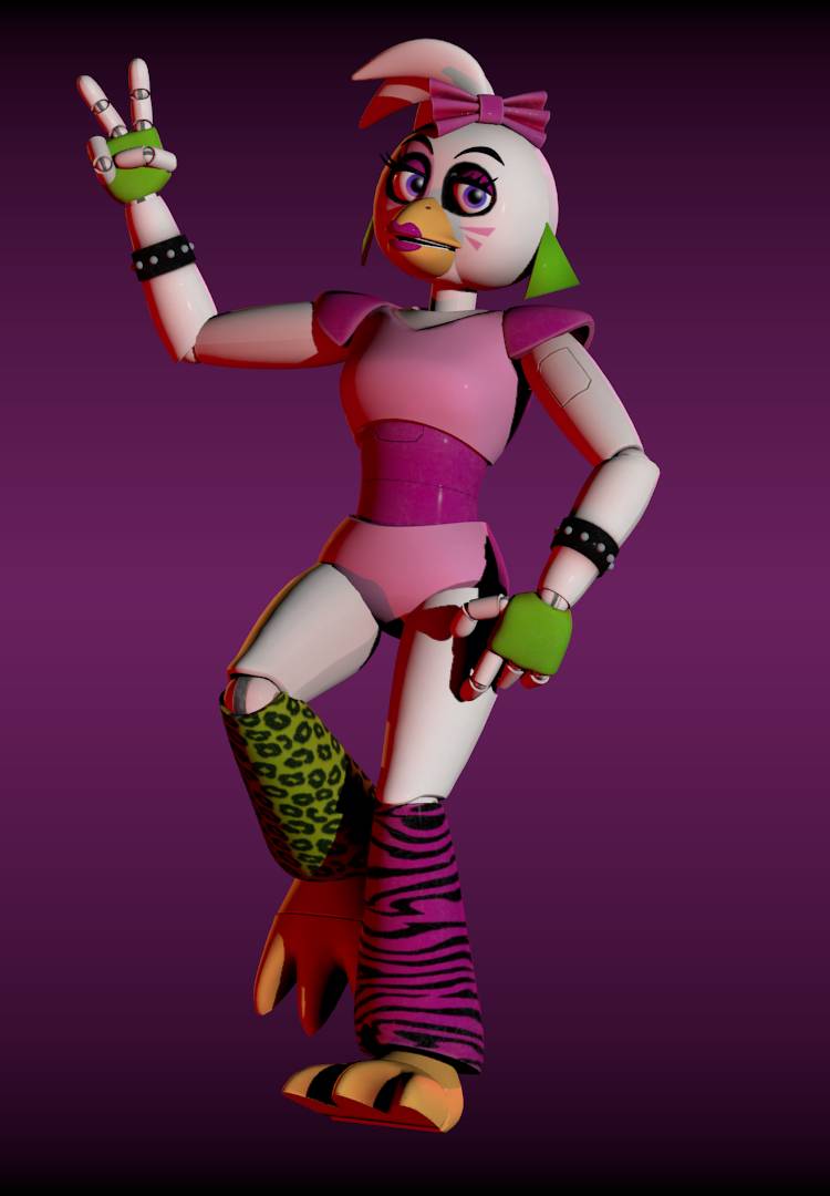 Blender Fnaf Sb Glamrock Chica Release By Ffoffcial On Deviantart