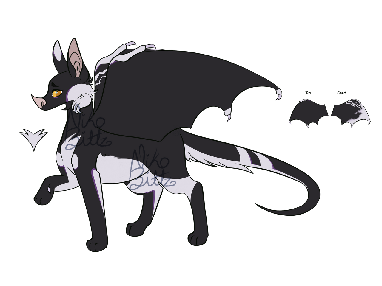 Bat Dragon Flatsale Open By Nikobittz On Deviantart