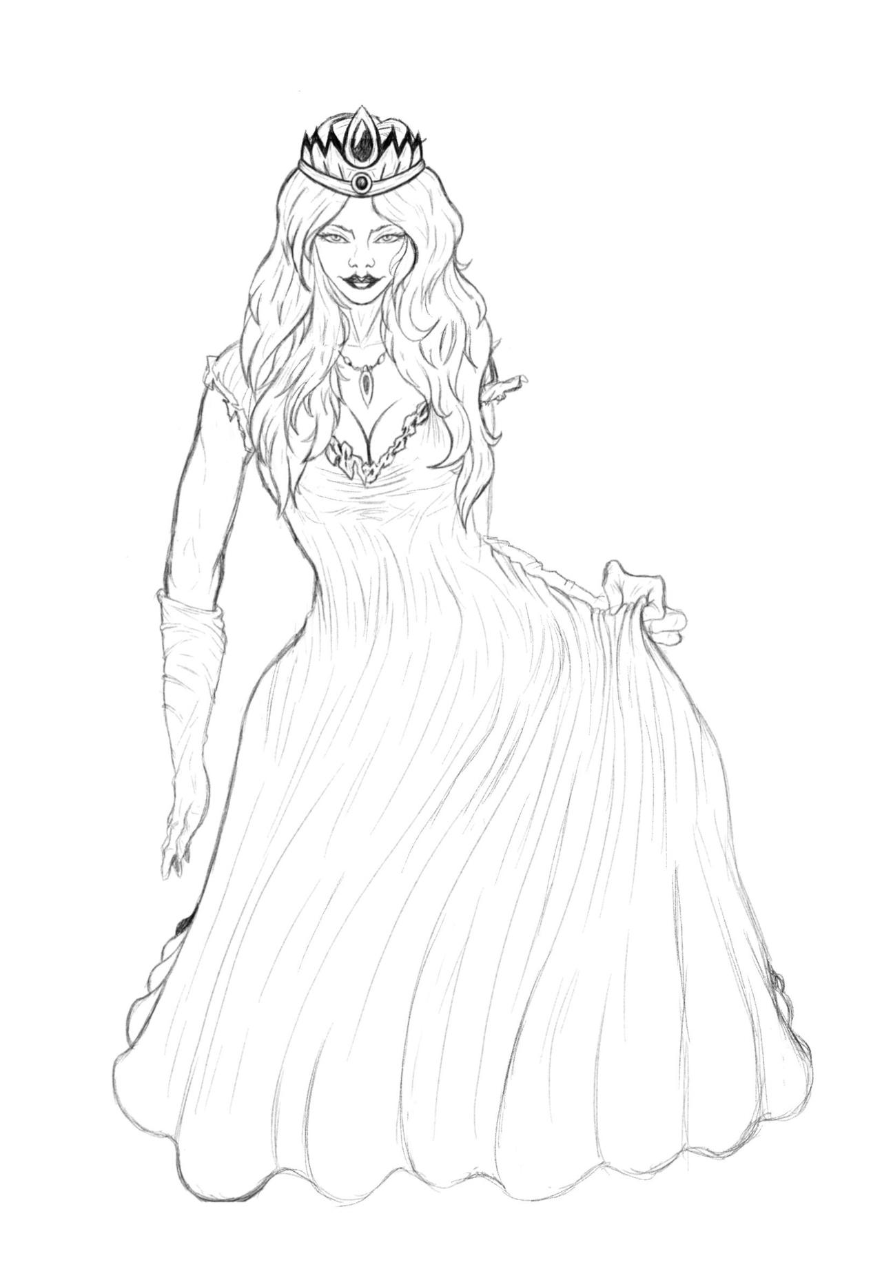 Princess Pinup Pencil Comic Art By Sekycz On Deviantart