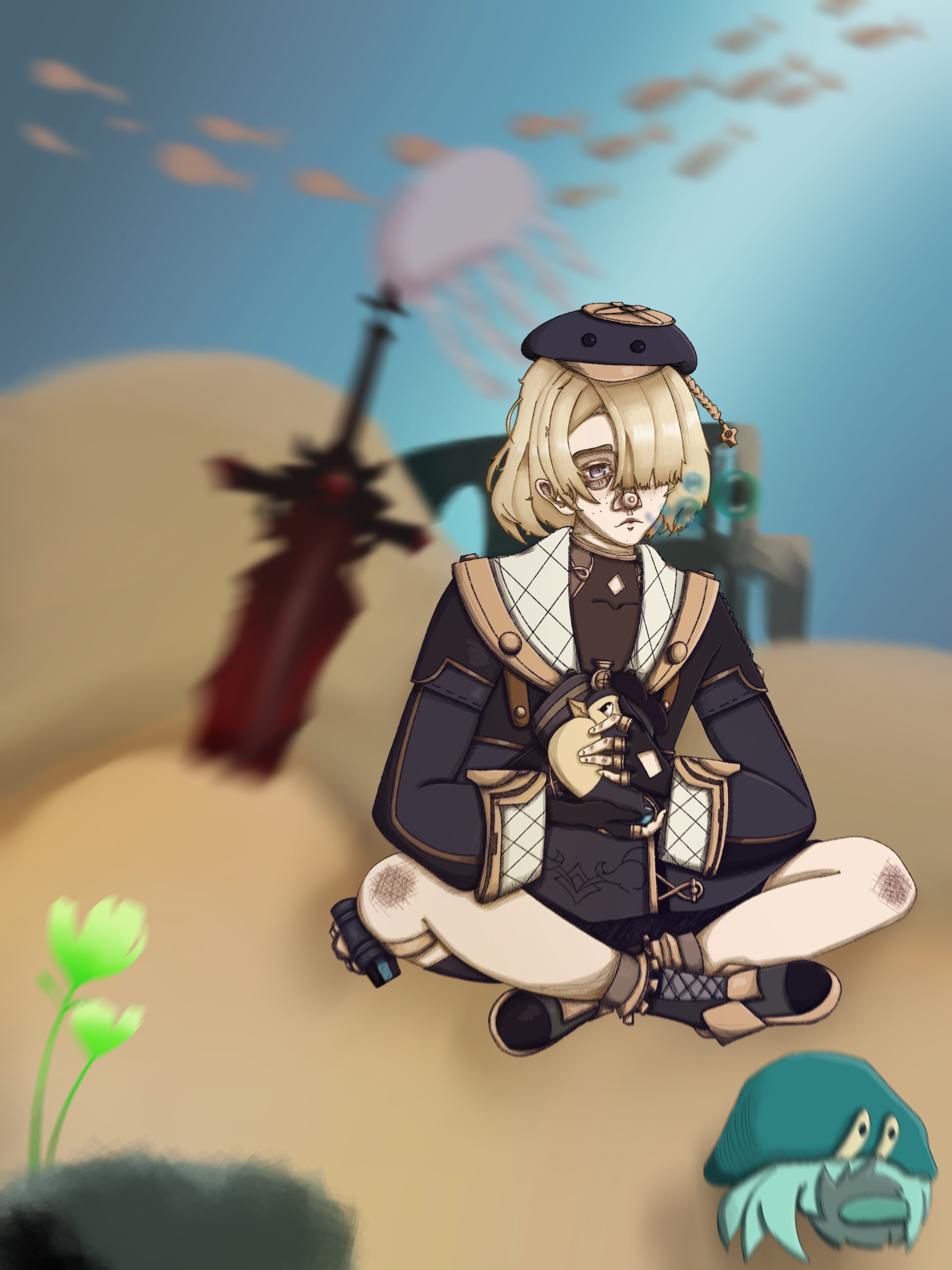 Freminet Fan Art Genshin Impact By Freyrisme On Deviantart