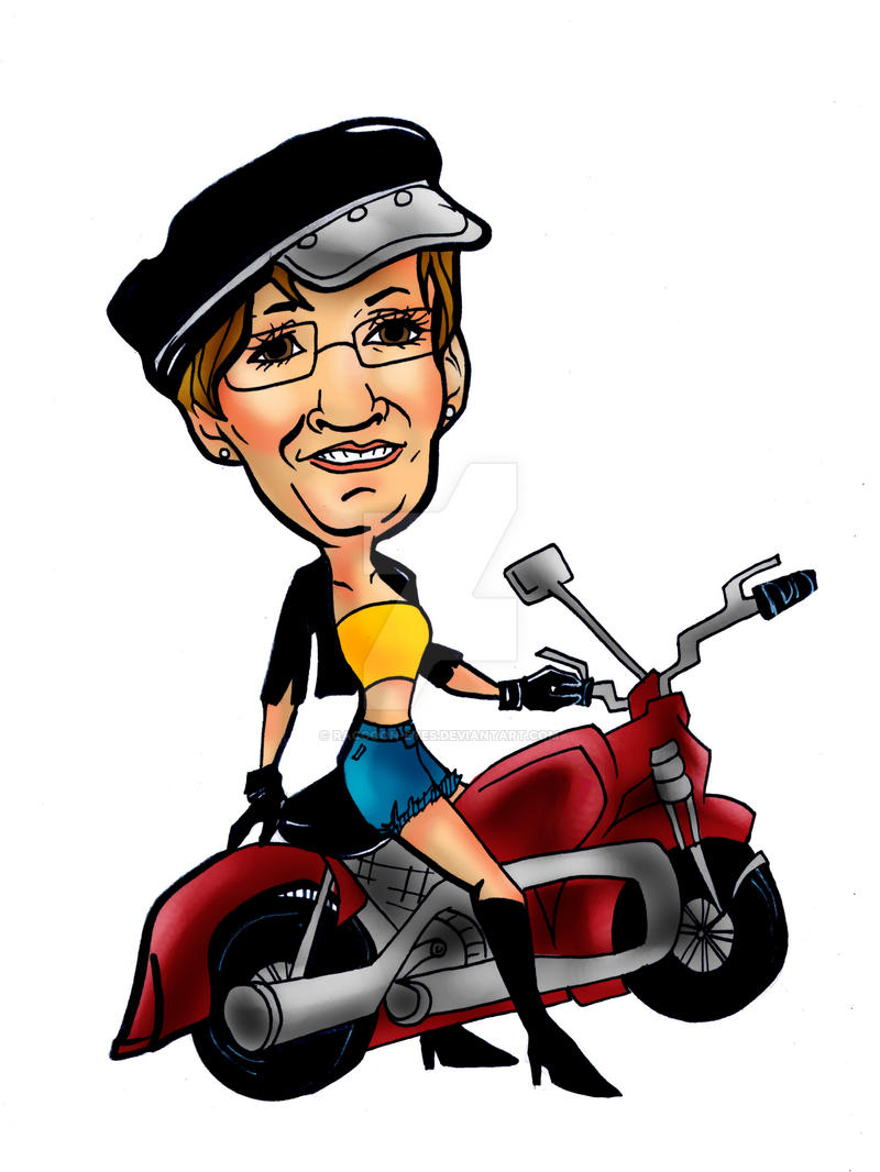 Motorcycle T Caricature Commission By Raccoon Eyes On Deviantart
