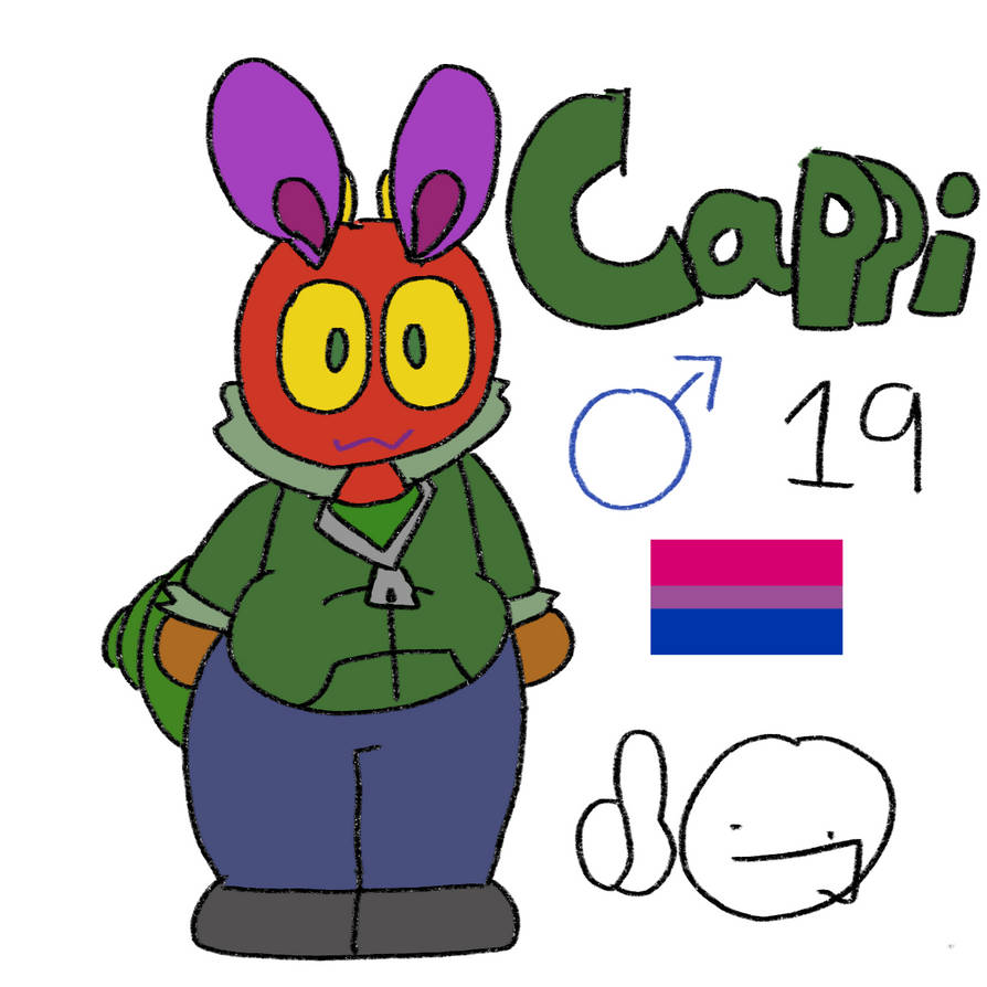 Cappi ref by LiterallyNotAPerson on DeviantArt Cappi ref by LiterallyNotAPerson on DeviantArt
