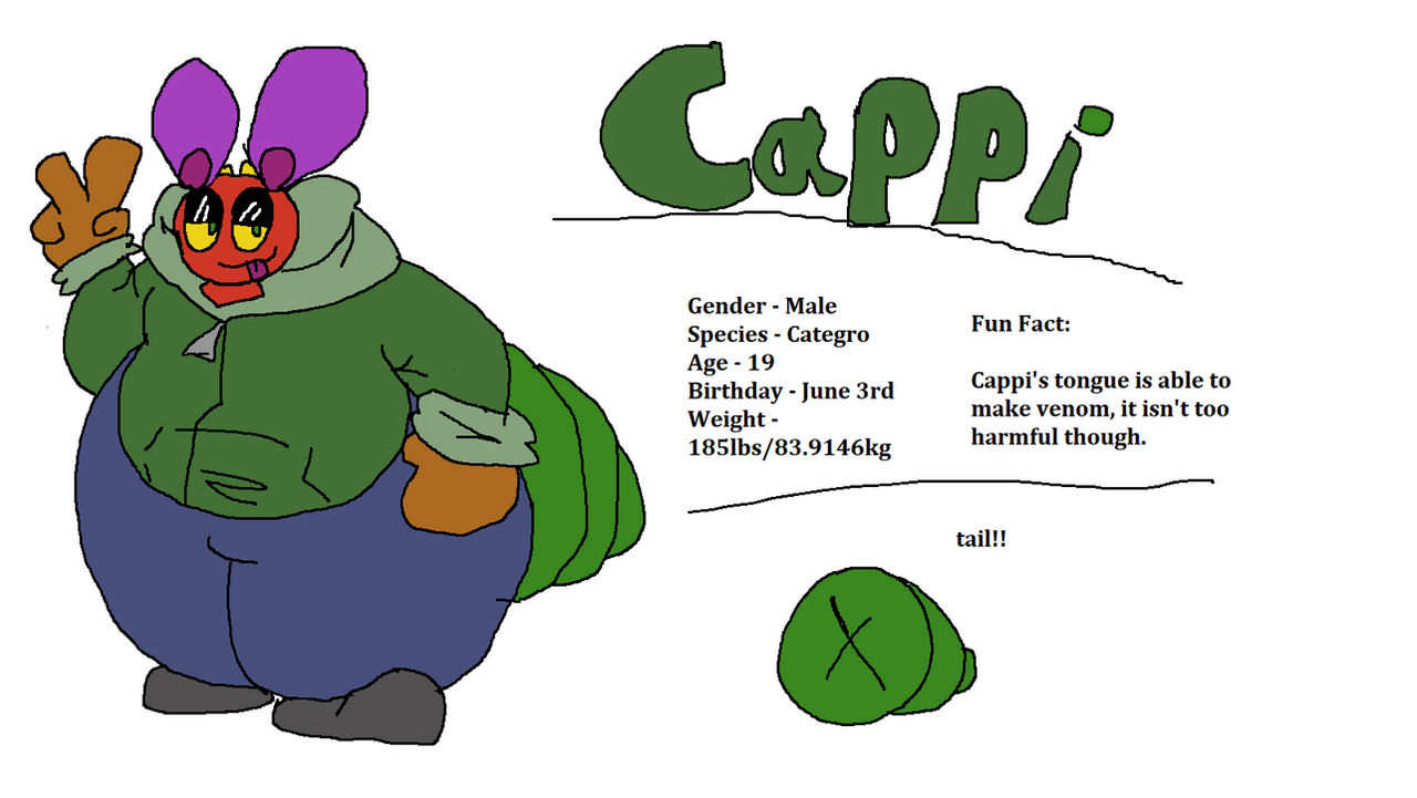 Cappi Ref by LiterallyNotAPerson on DeviantArt Cappi Ref by LiterallyNotAPerson on DeviantArt
