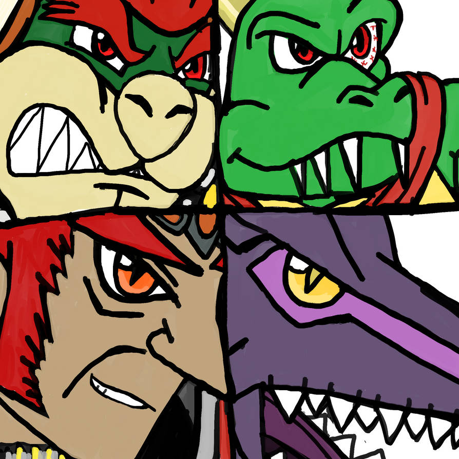 Bowser King K Rool Ganondorf And Ridley By Whiterose1994 On Deviantart