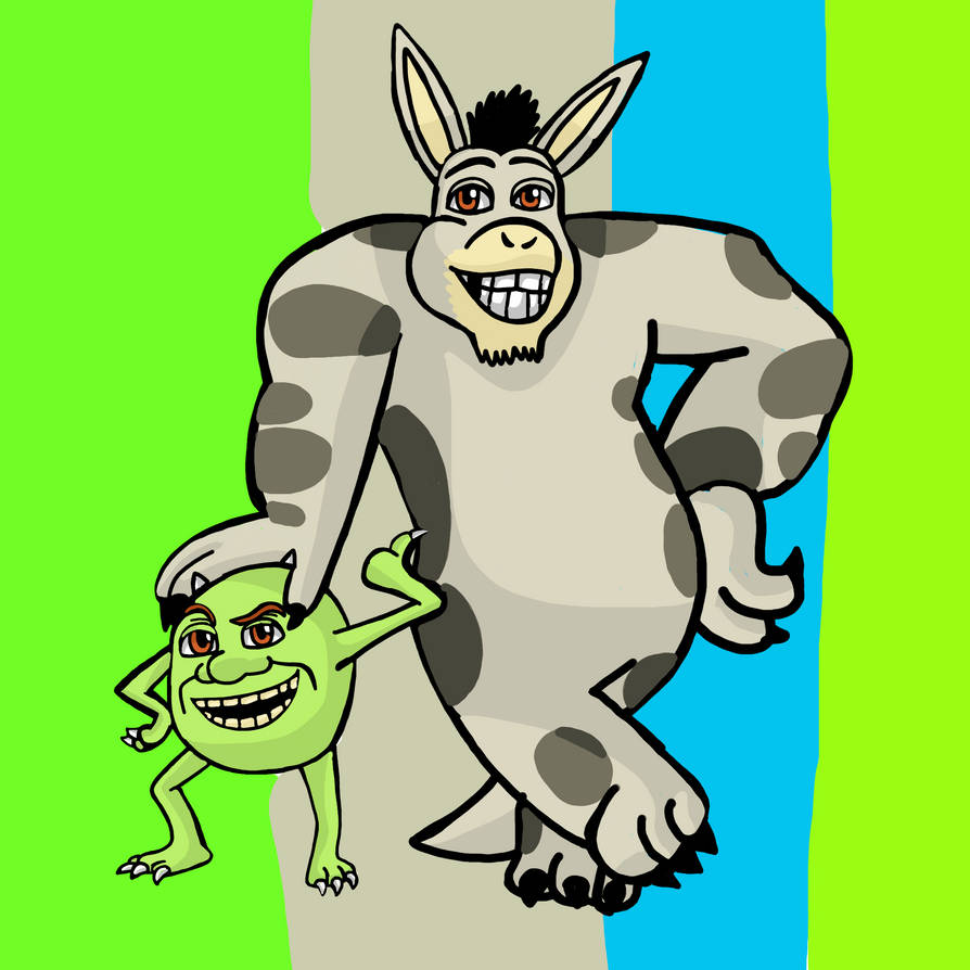 Shrek Wazowski and Donkey P. Sullivan by RobynHillZoneAct25 on DeviantArt Shrek Wazowski and Donkey P. Sullivan by RobynHillZoneAct25 on DeviantArt