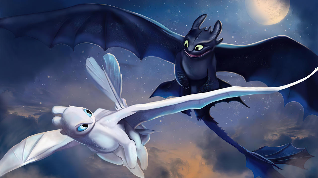Toothless And Luna By Snailgo9 On Deviantart