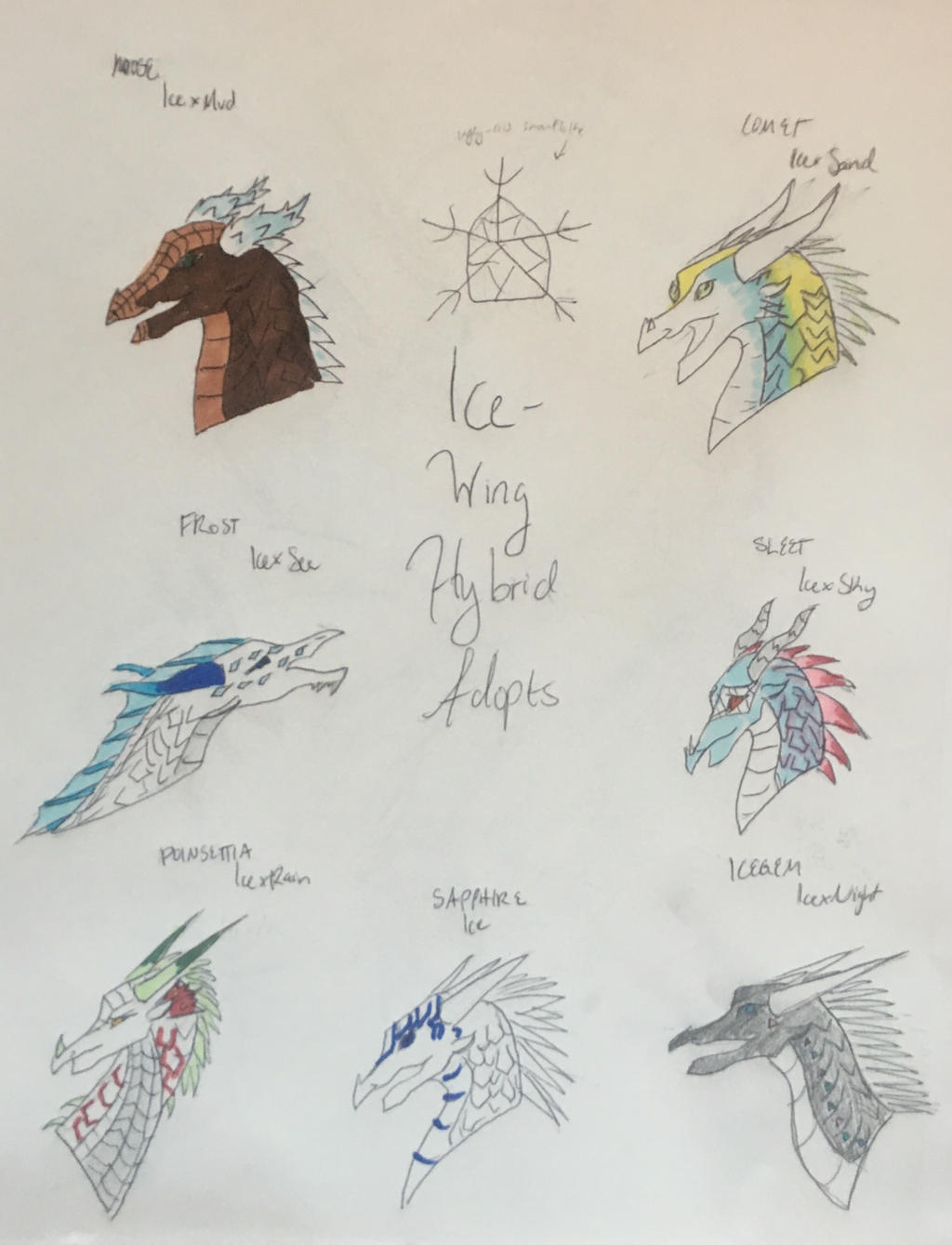 WOF}IceWing Hybrid Adopts CLOSED by OPAALE on DeviantArt WOF}IceWing Hybrid Adopts CLOSED by OPAALE on DeviantArt