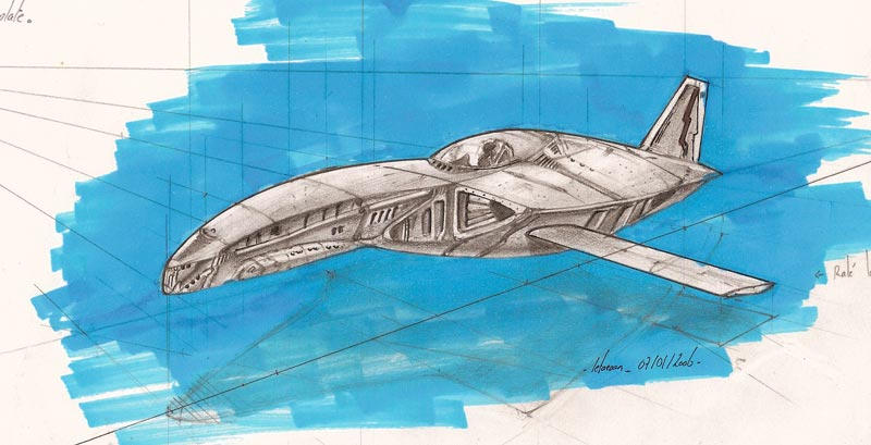 aircraft concept sketch 02 by daghen on DeviantArt