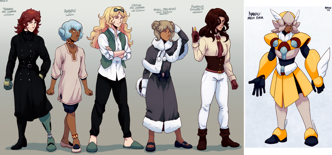Concept: Steampunk Protags by General-RADIX on DeviantArt Concept: Steampunk Protags by General-RADIX on DeviantArt