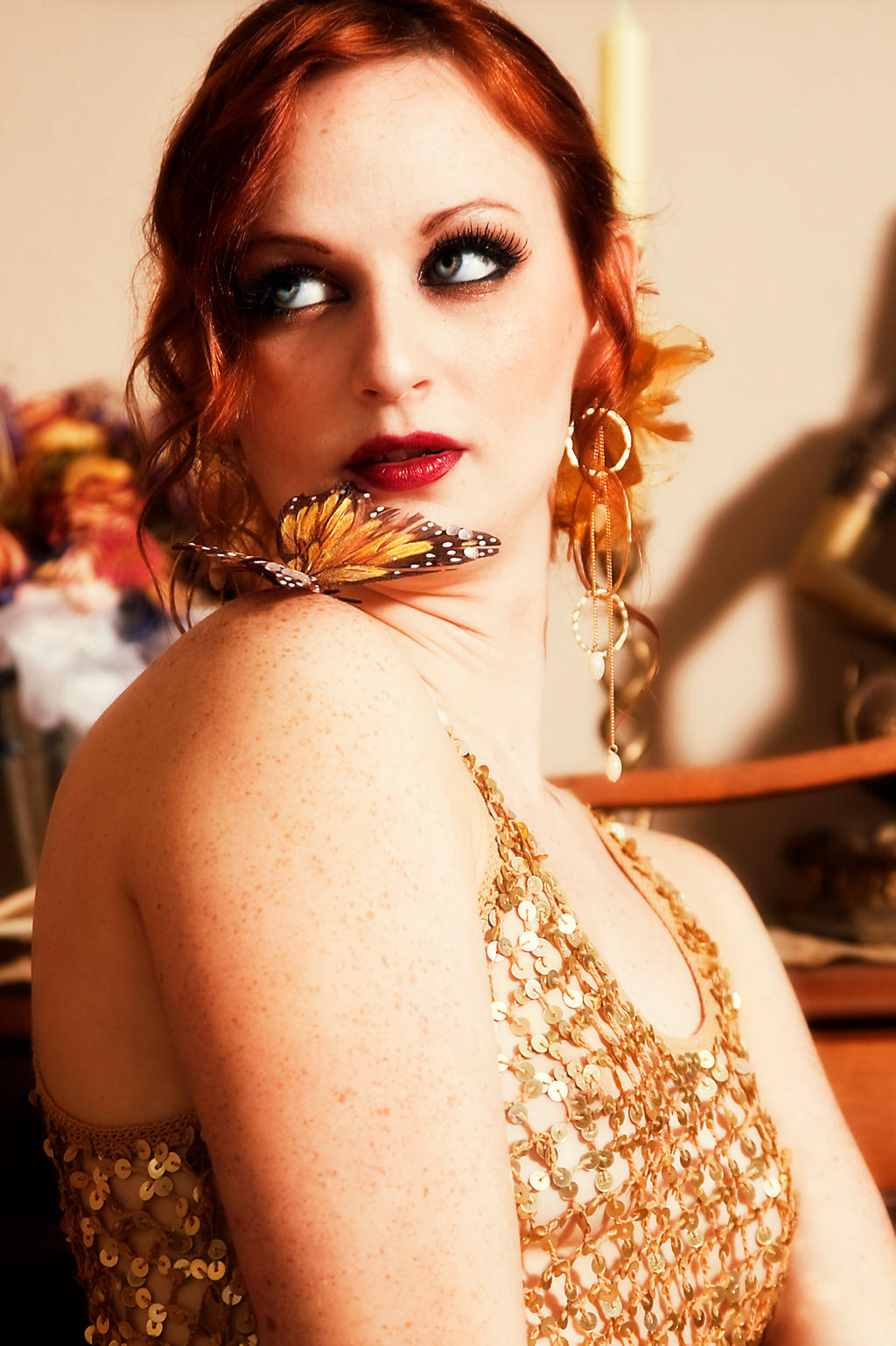 Danae Golden Dress 11 By Dpadoc On Deviantart
