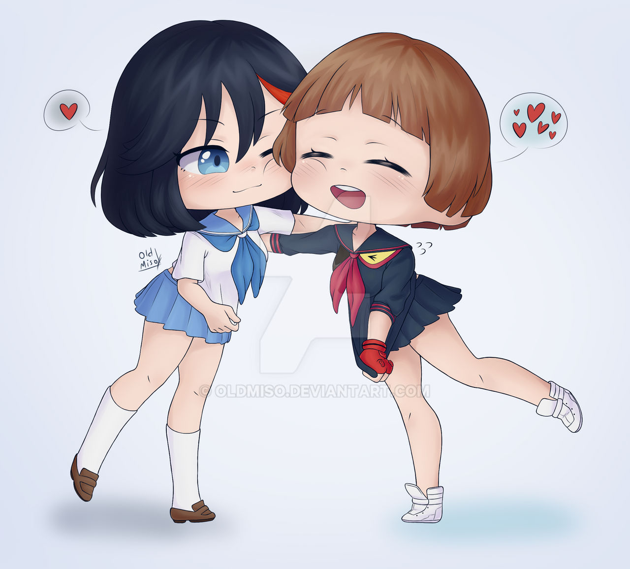 Ryuko X Mako By Oldmiso On Deviantart