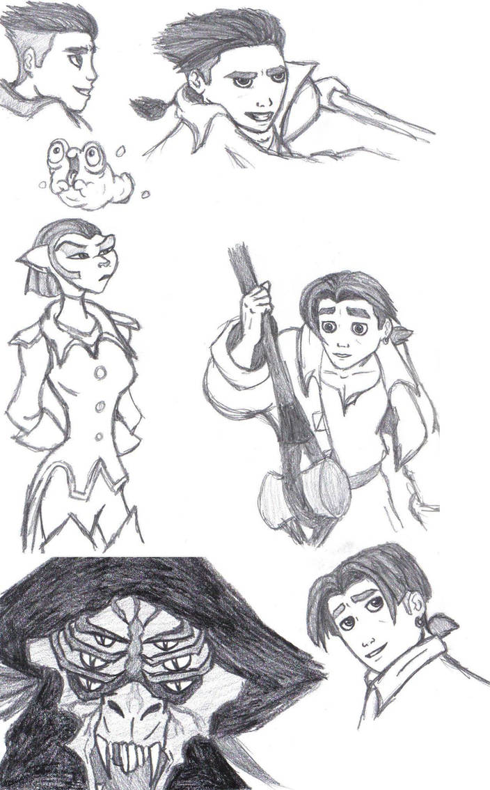 Treasure Planet sketches by Aureawolf on DeviantArt