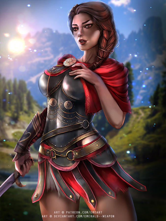 Kassandra Assassins Creed By Emerald Weapon On Deviantart