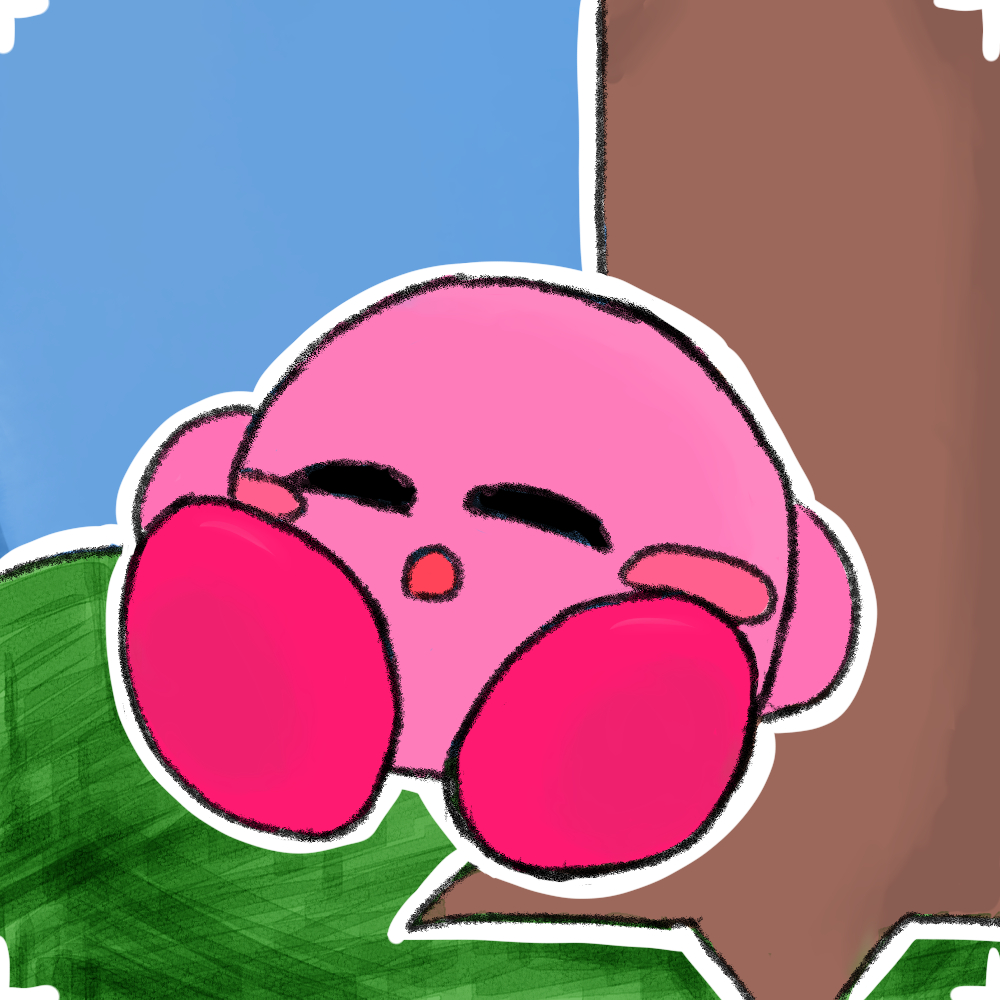 Kirby Sleeping Under A Tree By Cwappster On Deviantart