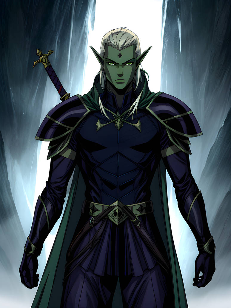 Male Drow Knight by TheDiffusionGuy on DeviantArt Male Drow Knight by TheDiffusionGuy on DeviantArt