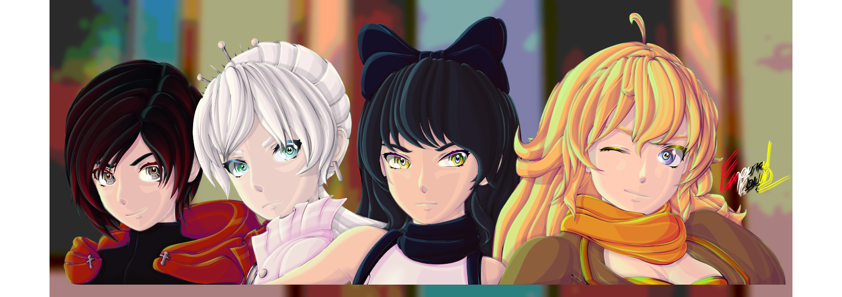 Rwby Ruby Weiss Blake Yang By Emperial Dawn On Deviantart