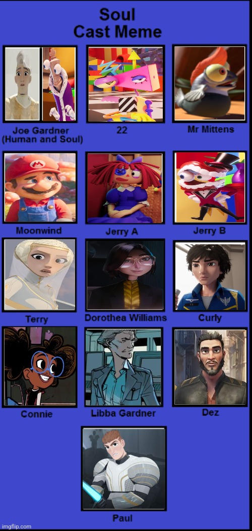 Soul (SGRBfan style) cast meme by SGRBfan on DeviantArt Soul (SGRBfan style) cast meme by SGRBfan on DeviantArt