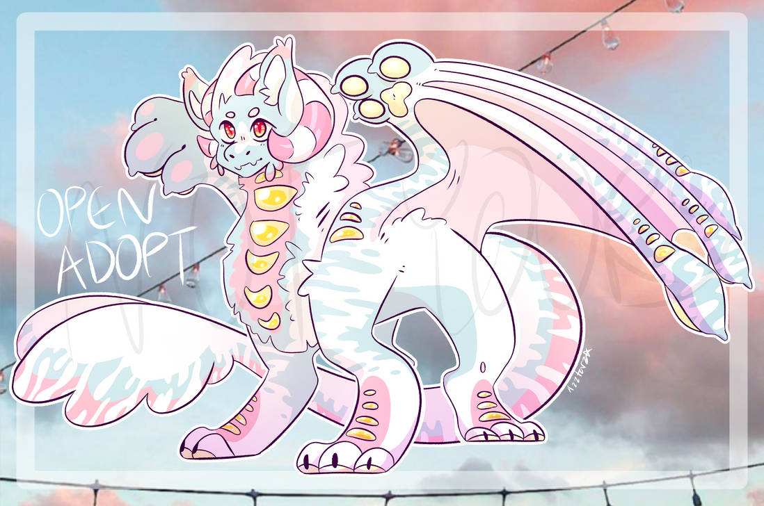 Cotton Candy Dragon Closed By Azztarz On Deviantart